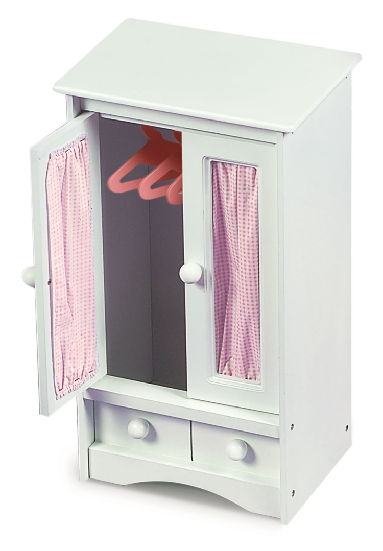 Baby Doll Closet | 18 Inch Doll Wardrobe | Badger Basket